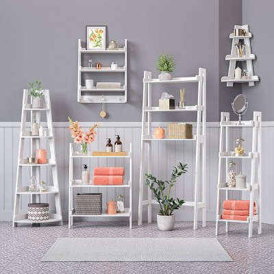 five Tier Amery Collection Corner Ladder Shelf - Riverridge Home : Target