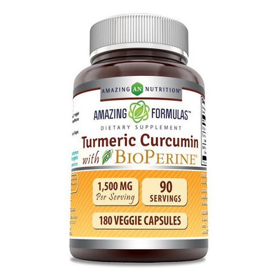 Carlyle Turmeric Curcumin With Bioperine 500 Mg | 180 Capsules : Target