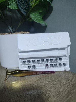 Kiss Impress Press-on Falsies No-glue False Eyelash Clusters Kit ...