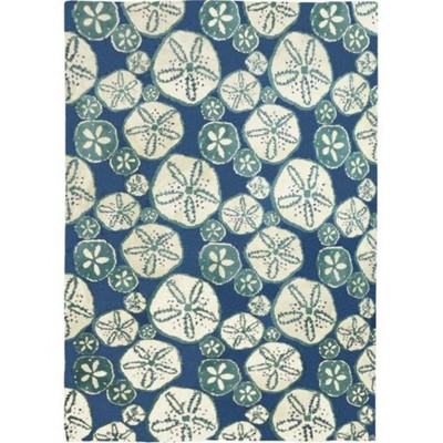 Homefires Surfside Sand Dollars Indoor Rug – Beach-Inspired Accent Rug ...