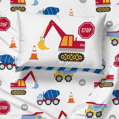 Sunny Side Up Construction Zone Sheet Set : Target