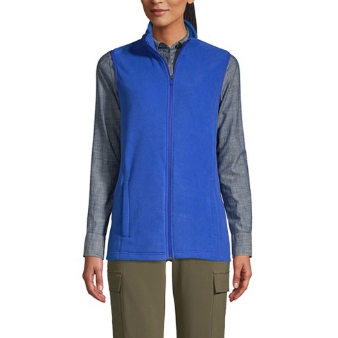 Lands' End Women's Thermacheck 100 Fleece Vest - Medium - Dark Cobalt ...
