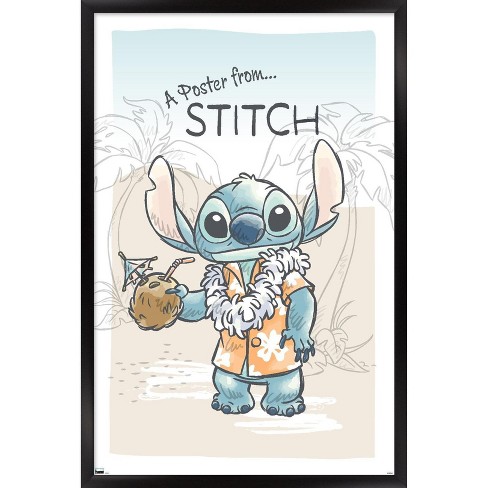 Trends International Disney Lilo And Stitch - Poster From Stitch Framed ...