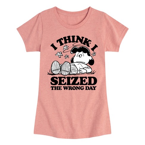 Girls' - Peanuts - Fitted Short Sleeve Graphic T-shirt : Target