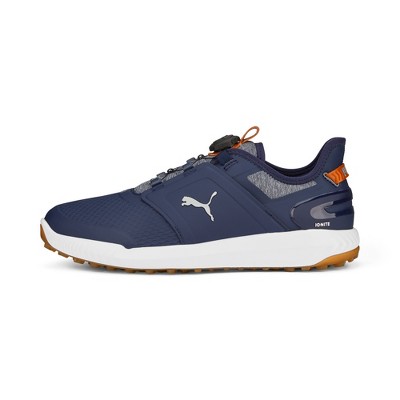 Puma Men's Ignite Elevate Disc Spikeless Golf Shoes - Navy/Silver : Target