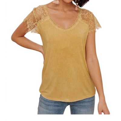 Women's Lovely Lace Tee - Pol : Target
