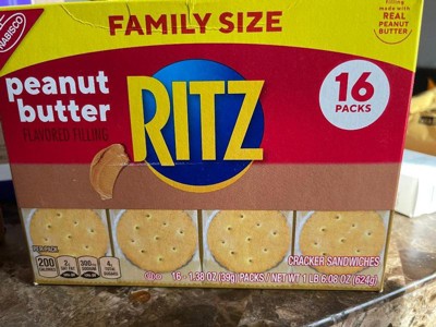 Ritz Cracker Sandwiches With Peanut Butter - 8ct/11.04oz : Target