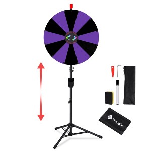 Yescom WinSpin 24" Display Prize Wheel Black & Purple DIY Tripod 12 ...