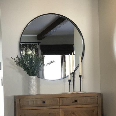 34" Round Decorative Wall Mirror - Threshold™ Designed With Studio ...