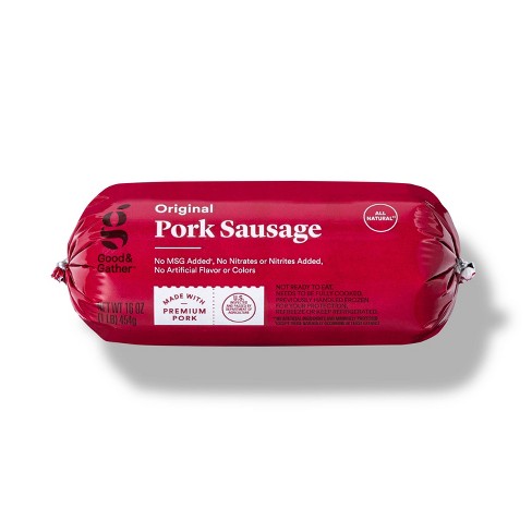 All-natural Pork Sausage Roll - 1lb - Good & Gather™ : Target