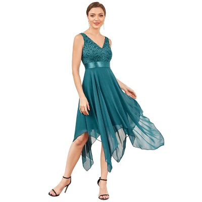 Teal Plus Size Evening Dresses Bridesmaid Dresses Ep00207, 14 : Target