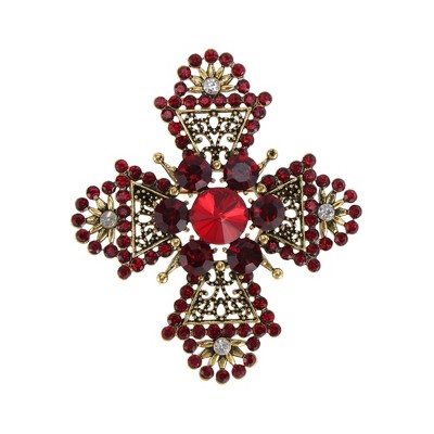Unique Bargains Cross Brooch Pin 1 Pc : Target