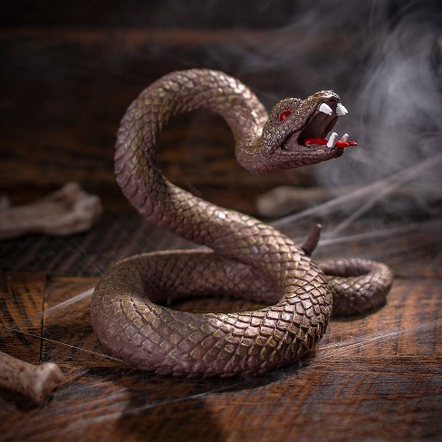 Seasons 6 In Coiled & Poised Snake Tabletop Decoration - Brown : Target