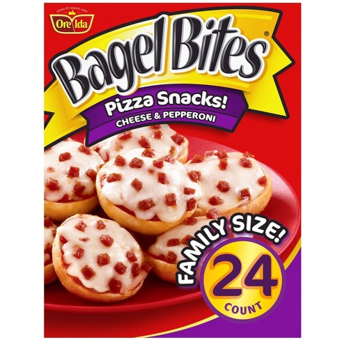 Bagel Bites Cheese & Pepperoni Mini Pizza Bagel Frozen Snacks - 18.6oz ...