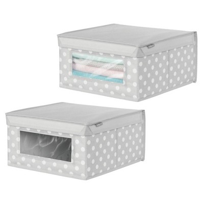 Mdesign Soft Fabric Child/kid Storage Organizer Box - 2 Pack : Target