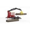 Bruder Forestry Trailer With Crane, Grapple And 4 Logs : Target