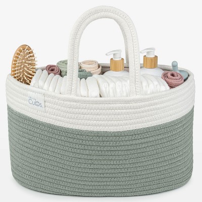Parker Baby Co. Felt Diaper Caddy Regular - Sage Green : Target