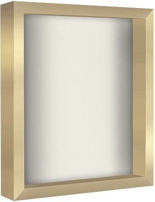 Americanflat 11x14 Shadow Box Frame In Gold With Soft Linen Back ...