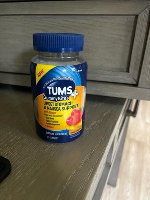 Tums + Upset Stomach & Nausea Support Gummy Bites - Ginger Berry - 45ct ...