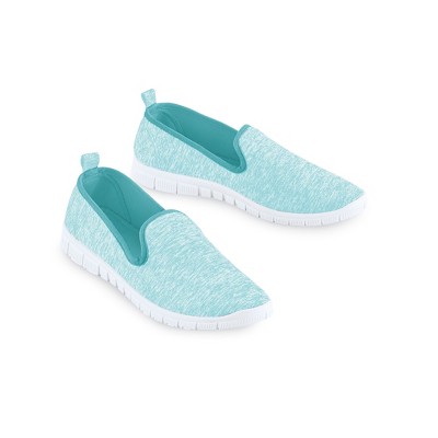 Collections Etc Slip On Lightweight Memory Foam Sole Sneakers, Regular ...