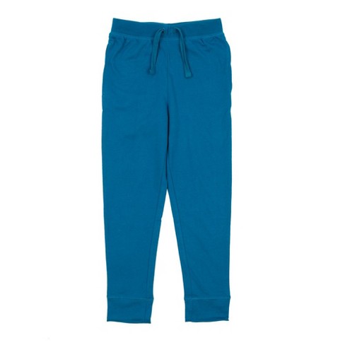 Leveret Kids Drawstring Pants Cotton Teal 2 Year : Target