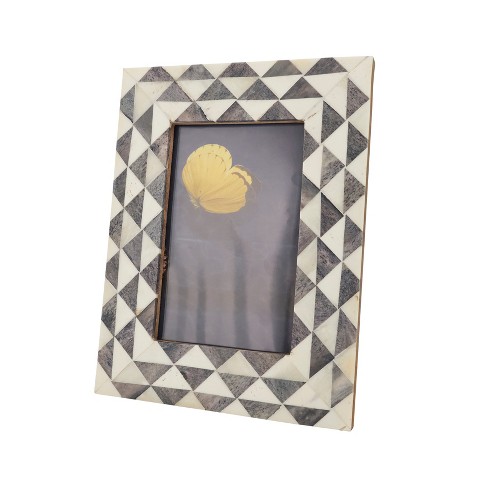 Saro Lifestyle Sleek Geometric Photo Frame : Target
