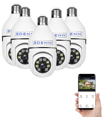 Edenn I-defend Bulbs Security Camera Light & Splitter Twin Socket ...