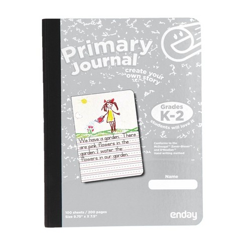 Enday 100 Ct. Primary Journal Story Composition Notebook, Gray : Target