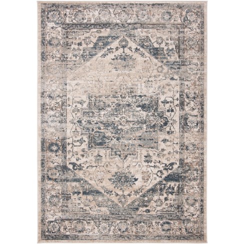 Oregon Ore868 Power Loomed Area Rug - Ivory/blue - 8'x10' - Safavieh ...