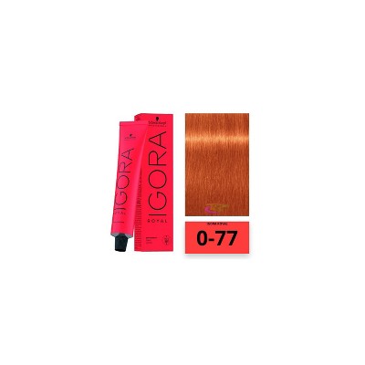Schwarzkopf Professional Igora Royal Hair Color Dye - 0-77 Orange ...