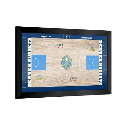 Denver Nuggets Logo Black Framed Bar Plaque By Trademark Gameroom : Target