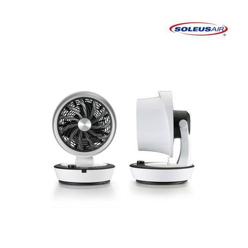 Soleusair 9" Tabletop Digital Display Oscillating Air Circulator With Remote Control Personal ...
