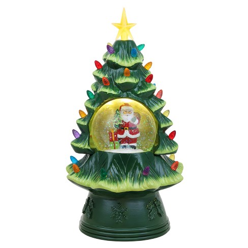 Mr. Christmas Nostalgic Ceramic Led Christmas Tree With Automatic Snow ...