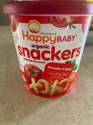 Happybaby Tomato Basil Baby Snacks - 1.5oz : Target