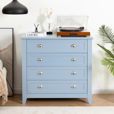 Xiyuyeu Autique Drawer Dressers With Retro Shell Handles Design,chest ...