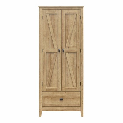 Tall Storage Cabinet Red - Buylateral: Adjustable Shelves, Mdf, Kitchen ...