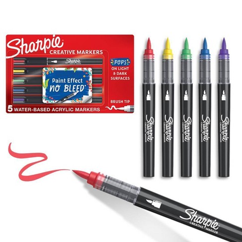 Sharpie 5pk Creative Markers Brush Tip Multicolored : Target