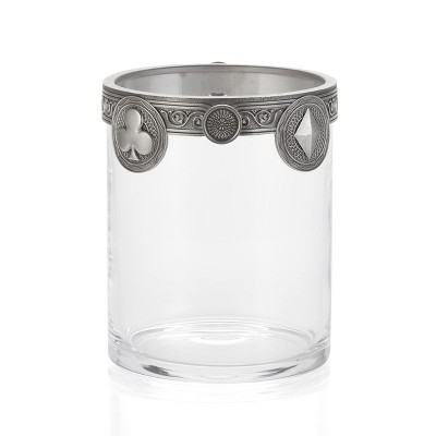 Royal Selangor Pewter Ace Glass Ice Bucket 6.1" X 4.9" - Ace Collection ...