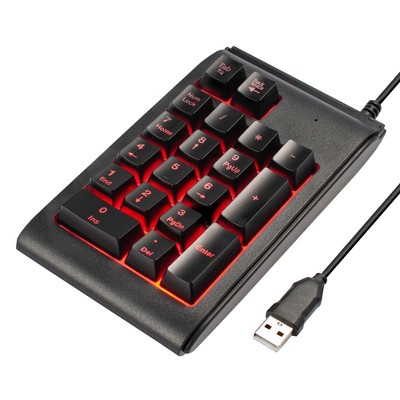 Insten Usb Numeric Keypad, Portable Mini Wired Numpad, 19 Keys ...