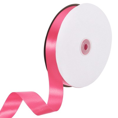 Unique Bargains Silky Polyester Smooth Shiny Fabric Ribbons Dark Red 1 ...