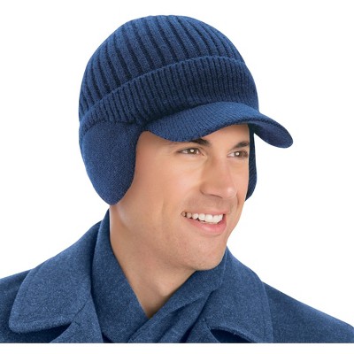 Collections Etc Stretchy Knit Brimmed Hat With Detachable Mask No Size ...