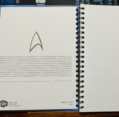 Crowded Coop, Llc Star Trek Uniforms & Equipment Hardcover Notebook ...