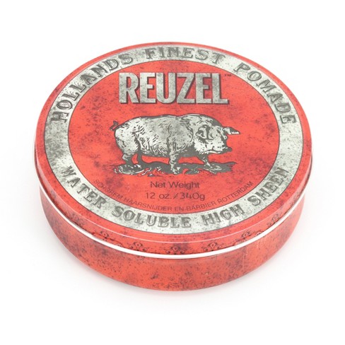 Reuzel Red Water Soluble High Sheen Pomade - Men's Hair Pomade - 12 Oz ...