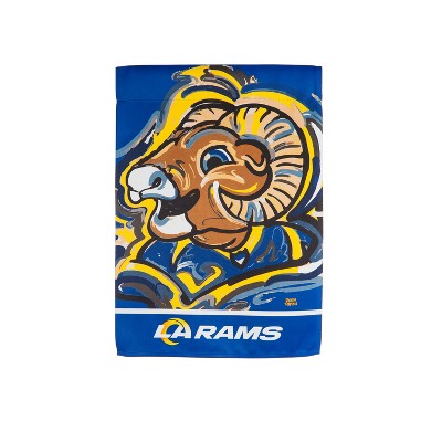 Evergreen Nfl Los Angeles Rams Garden Suede Flag 12.5 X 18 Inches ...