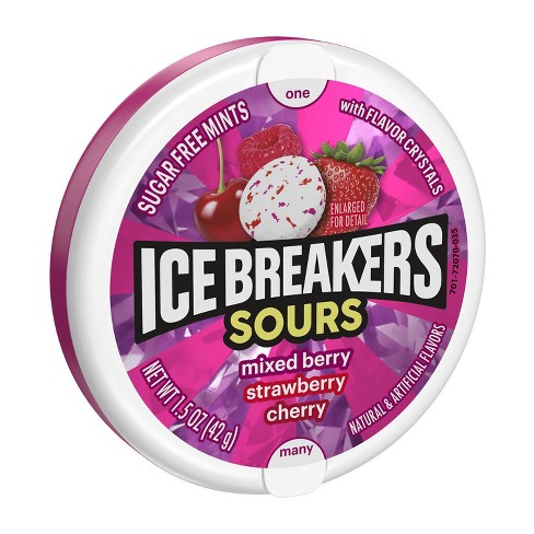 Ice Breakers Sours Mixed Berry Sugar Free Mint Candies - 1.5oz : Target