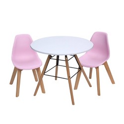 3pc Talori Kids' Table And Chair Set Gray/white - Buylateral : Target