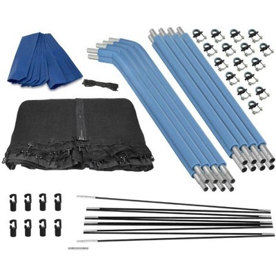 Machrus Upper Bounce Trampoline Safety Net Fits 10 Ft Round Using 4 ...