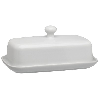 Blue Rose Polish Pottery Porcelain Vine Square Butter Dish : Target