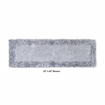 Better Trends Shaggy Border Bath Rug, 100% Cotton, 20" X 60" Rectangle ...