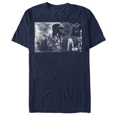 Men's Star Wars Rogue One Death Star Battle Groupshot T-shirt - Navy ...